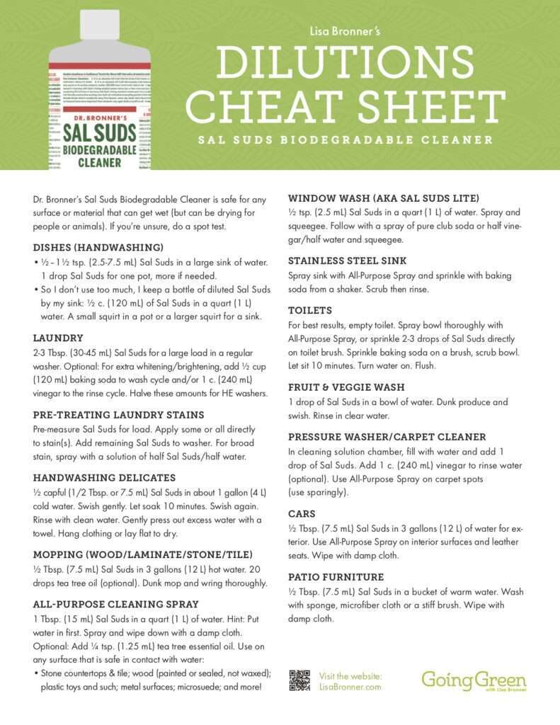 Dr. Bronner's - Sal Suds Liquid Cleaner 16 oz - Spicebox Organics